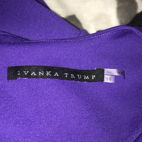 Ivanka Trump | Dresses | Ivanka Trump Royal Purple Flattering Dress ...